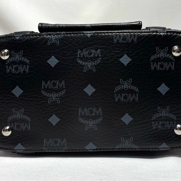 MCM | Bags | Mcm Black Leather Tote Bag | Poshmark